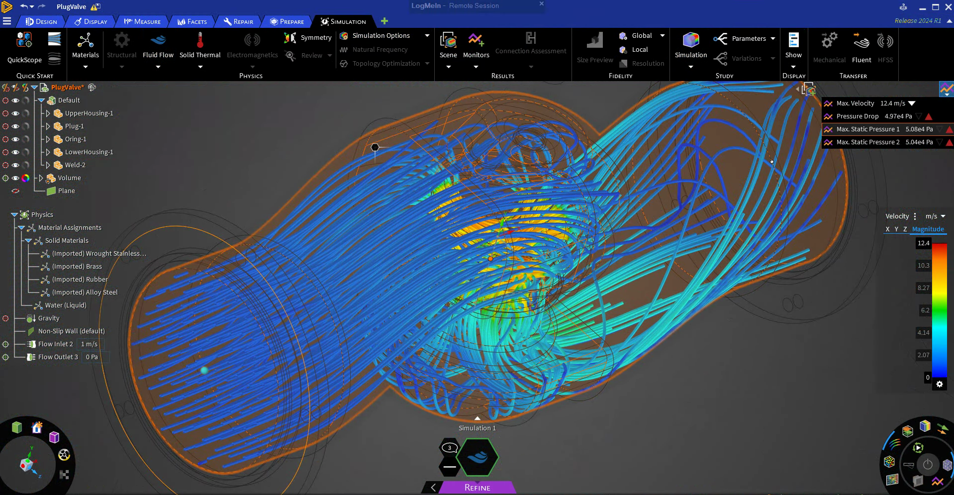 Ansys Discovery vs Solidworks Flow Comparison